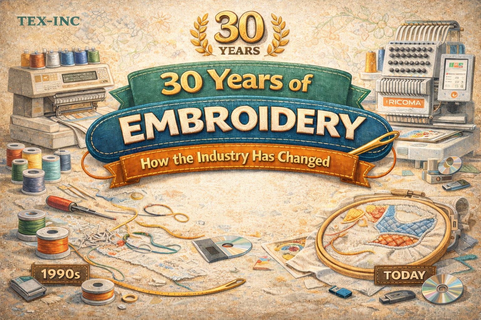 30 Years of Embroidery Since TEX INC Began – TEX Inc
