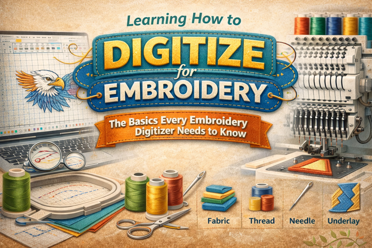 Learning How to Digitize for Embroidery – TEX Inc
