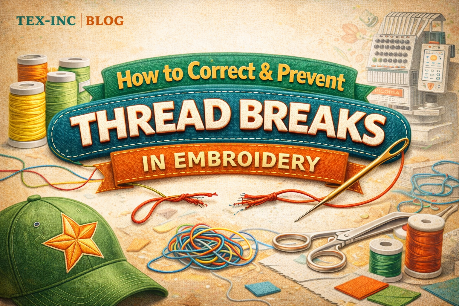Prevent Thread Breaks in Embroidery – TEX Inc