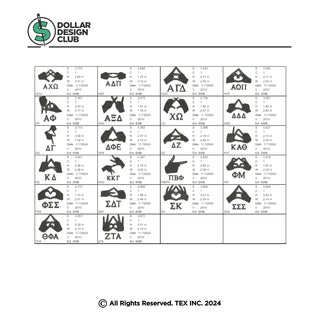 Dollar Design Club | Greek Hand Signs (22 Designs) – TEX Inc. | All in ...